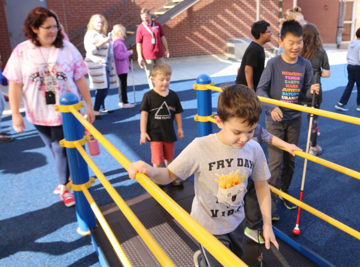 New accessible playground unveiled at the Kentucky School for the Blind ...