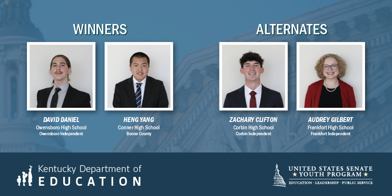 Kentucky students chosen for the 2023 U.S. Senate Youth Program ...