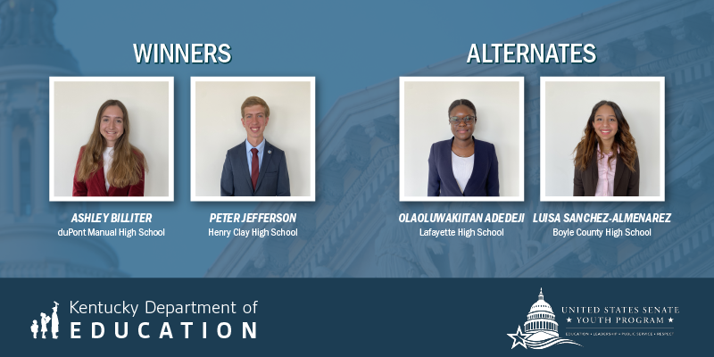 Kentucky students selected for 2025 U.S. Senate Youth Program ...